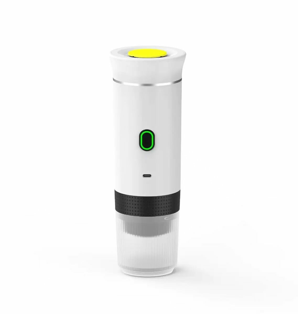 Портативная электрокофемашина для эспрессо с подогревом, USB-C и поддержкой капсул/молотого кофе. Идеальна для кемпинга, трекинга и путешествий