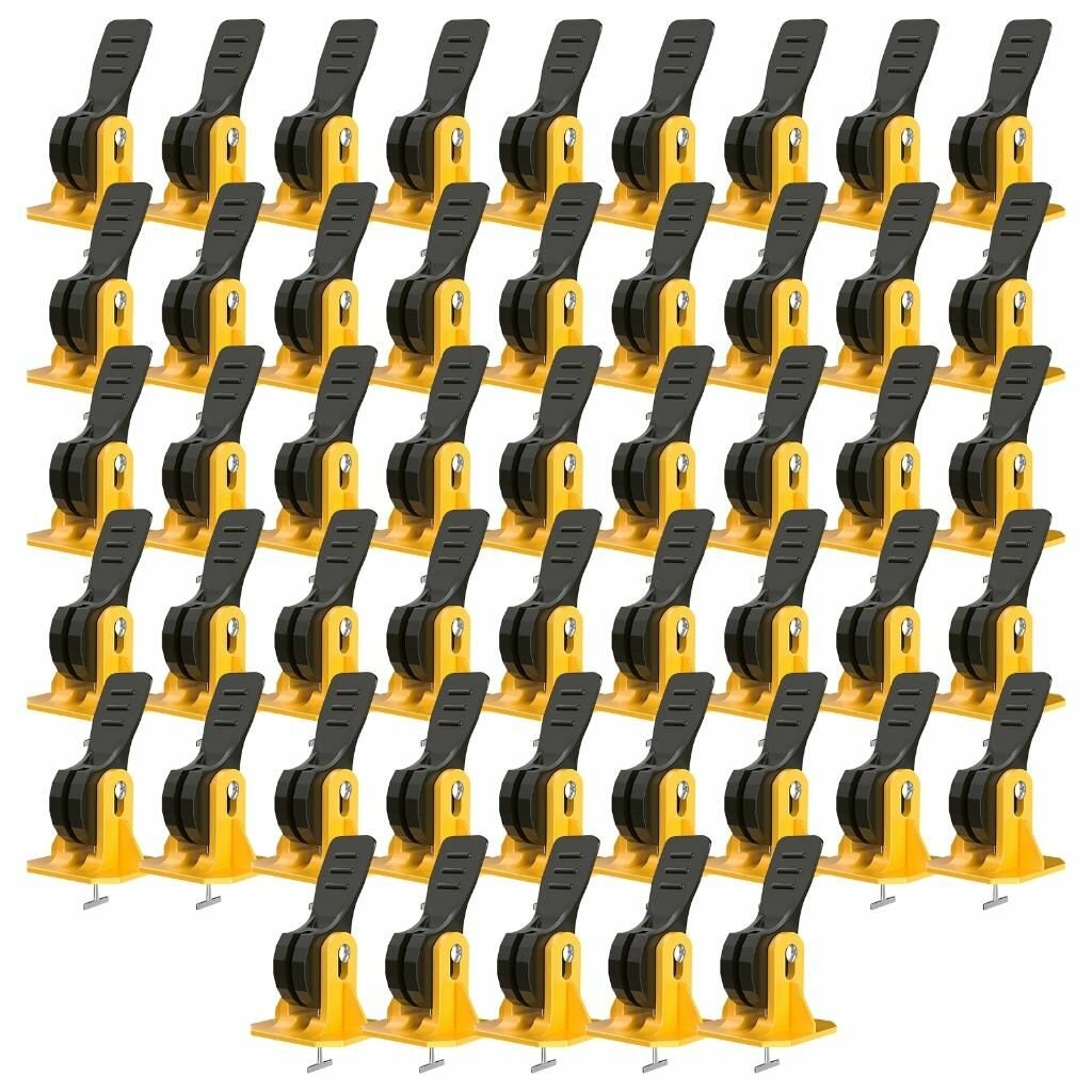 Принадлежности для инструментов,1 комплект из 50 шт, нажимной разравниватель плитки, разравниватель-желтый