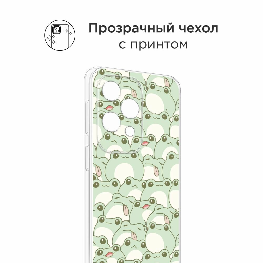 Чехол на Samsung Galaxy Note 8 / Самсунг Галакси Нот 8 с принтом "Море жабок" — фото 1