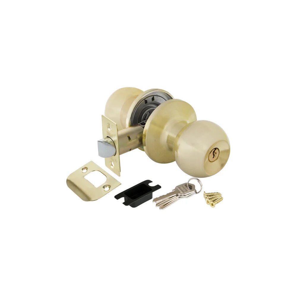 PUNTO Ручка защелка 6072 SB-E кл./фик. мат. золото 25229