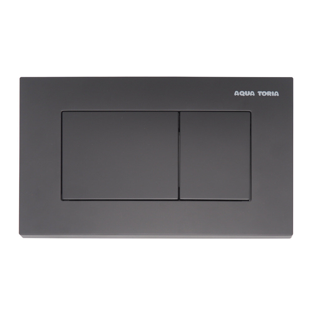 Кнопка (панель) смыва для инсталляции Aqua Toria, пластиковая, черная