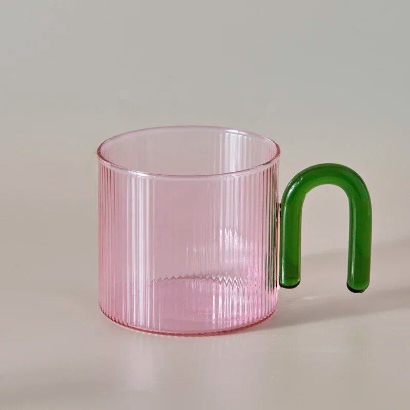 Цветные стеклянные кружки Floriddle Decor 300 мл