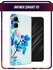 Чехол на Infinix Smart 10 / Инфиникс Смарт 10 с принтом "Голубая орхидея"