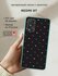 Чехол на Xiaomi Redmi 9T / Сяоми Редми 9Т с принтом "Черный фон и сердечки"