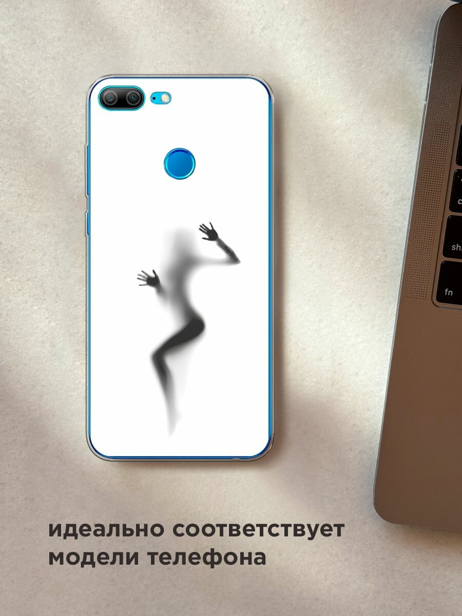 Чехол на Honor 9 Lite / Хонор 9 Лайт с принтом "Девушка в душе" — фото 1
