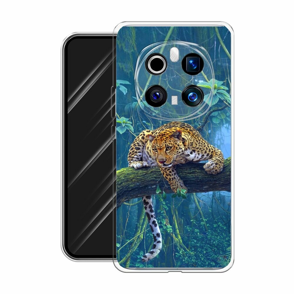 Чехол на Honor Magic 7 Pro / Хонор Мэджик 7 Про с принтом "Леопард охотник" — фото 1