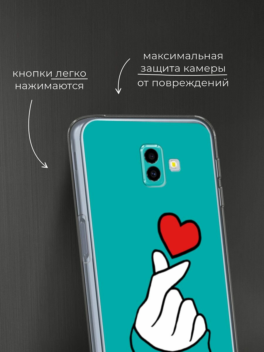 Чехол на Samsung Galaxy J6 + / Самсунг Галакси J6 Плюс 2018 с принтом "Маленькое сердечко" — фото 1