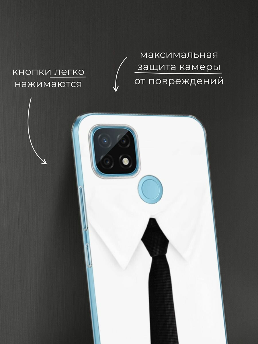 Силиконовый чехол на Realme C21 / Реалми С21 с принтом "Галстук" — фото 1