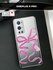 Чехол на OnePlus 9 Pro / ВанПлас 9 Про с принтом "Полосатый розовый бант 2"