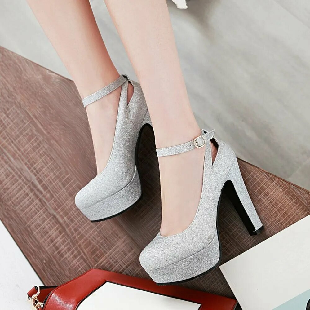 1 Пара Туфель Для Свадебного Праздника, Удобные И Элегантные, Высокие Каблуки