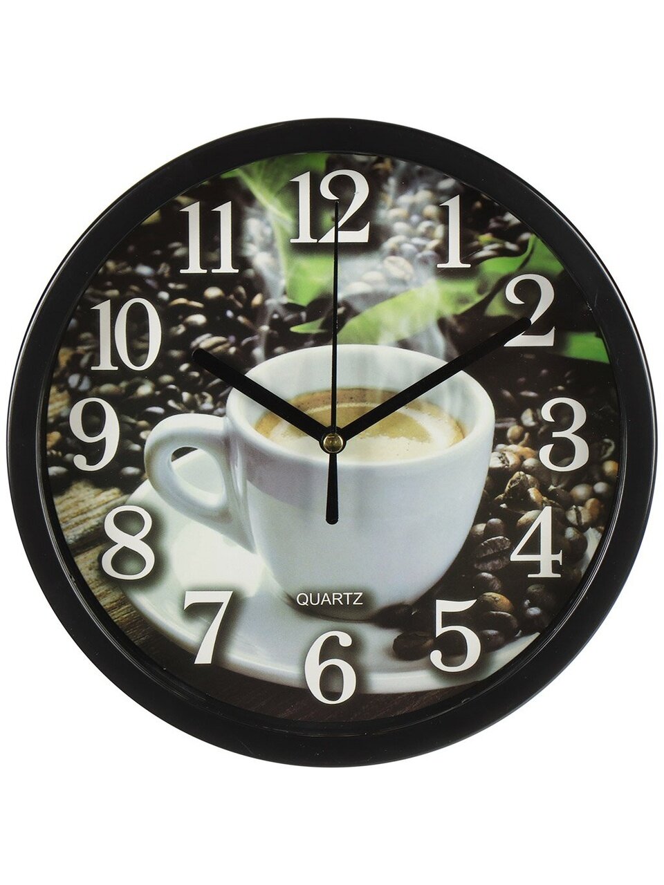 Часы настенные, 20 см, круглые, пластик, стекло, Y6-6087