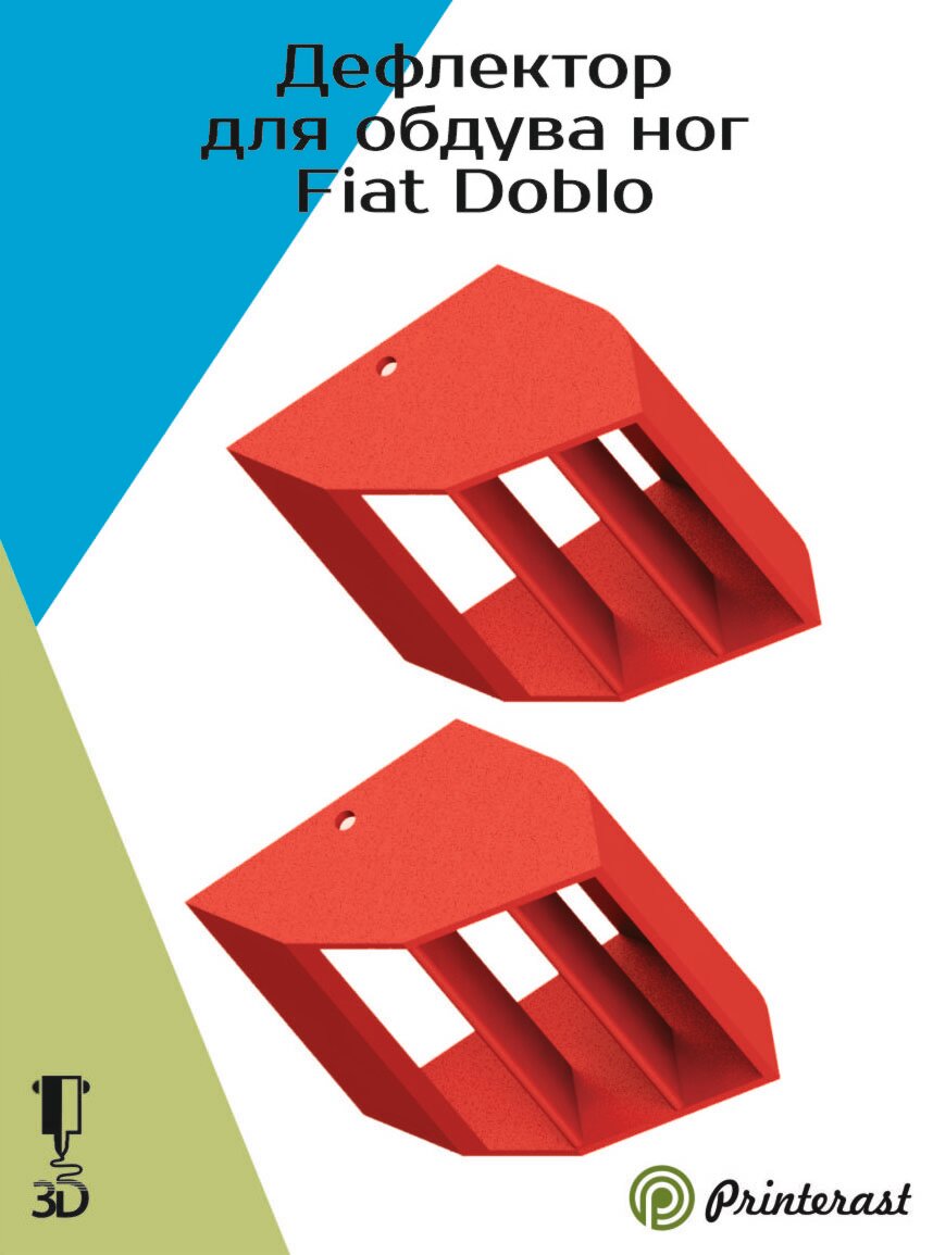 Дефлектор обдува ног для FIAT DOBLO