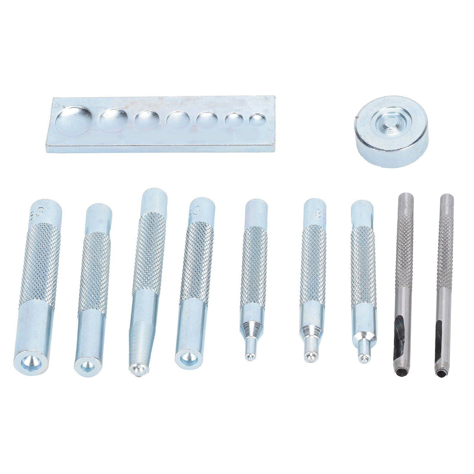 Набор инструментов для пробивания отверстий в коже с основанием для крепления заклепок, прочный набор инструментов для пробивания отверстий в коже.