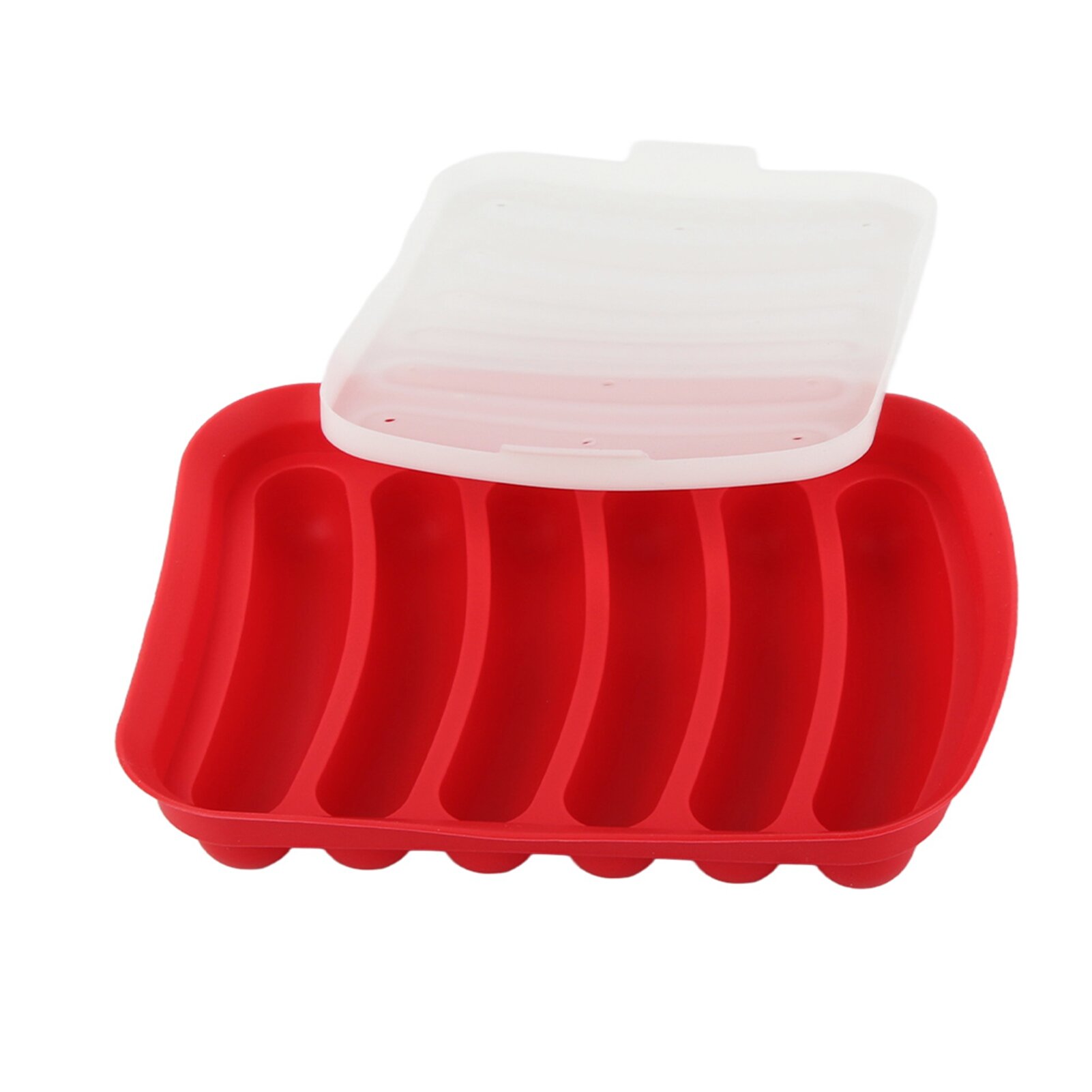 3 шт, силиконовая форма для колбасы, хот-догов, DIY ветчина, форма для детского питания, инструменты для выпечки, красный