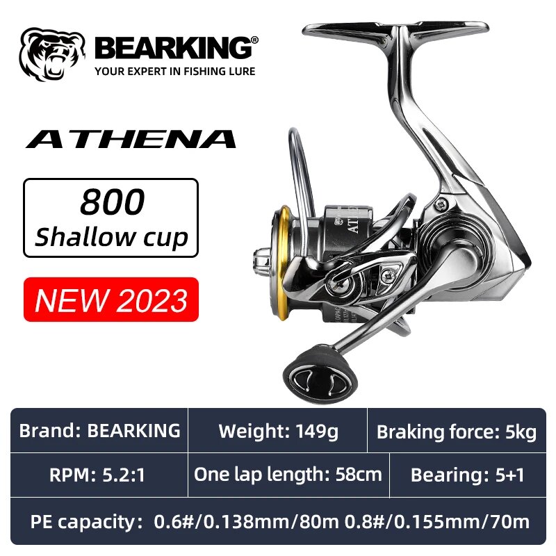 Спиннинговая катушка BEARKING нержавеющая сталь 6BB 800