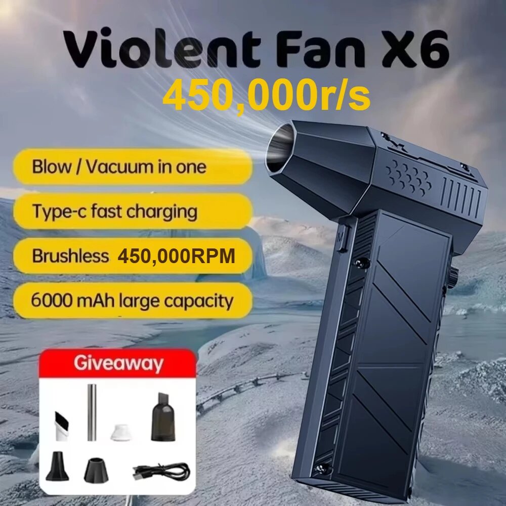 Воздуходувка X6 бесщеточная аккумуляторная X6 Vacuum Kit — фото 1