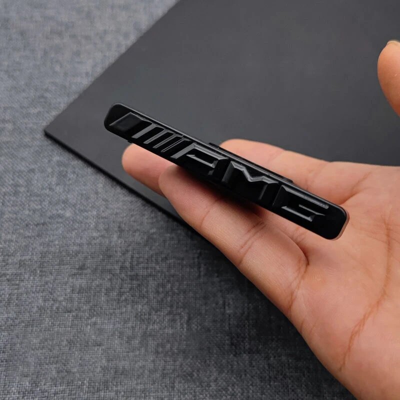 Наклейка-эмблема на переднюю решетку автомобиля для Mercedes-Benz AMG (логотипы W212, W213, Black