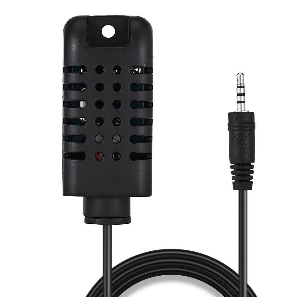 Датчик температуры и влажности SONOFF AM2301 неводонепроницаемый для автоматизации дома, совместимый с TH16 TH10, диапазон измерения температуры -40℃~+80℃, влажности 0~99.9%RH, точность ±0.5℃ ±3%RH, питание 3.3-5.2V DC, длина 0.5m, вес 22g, в комплект