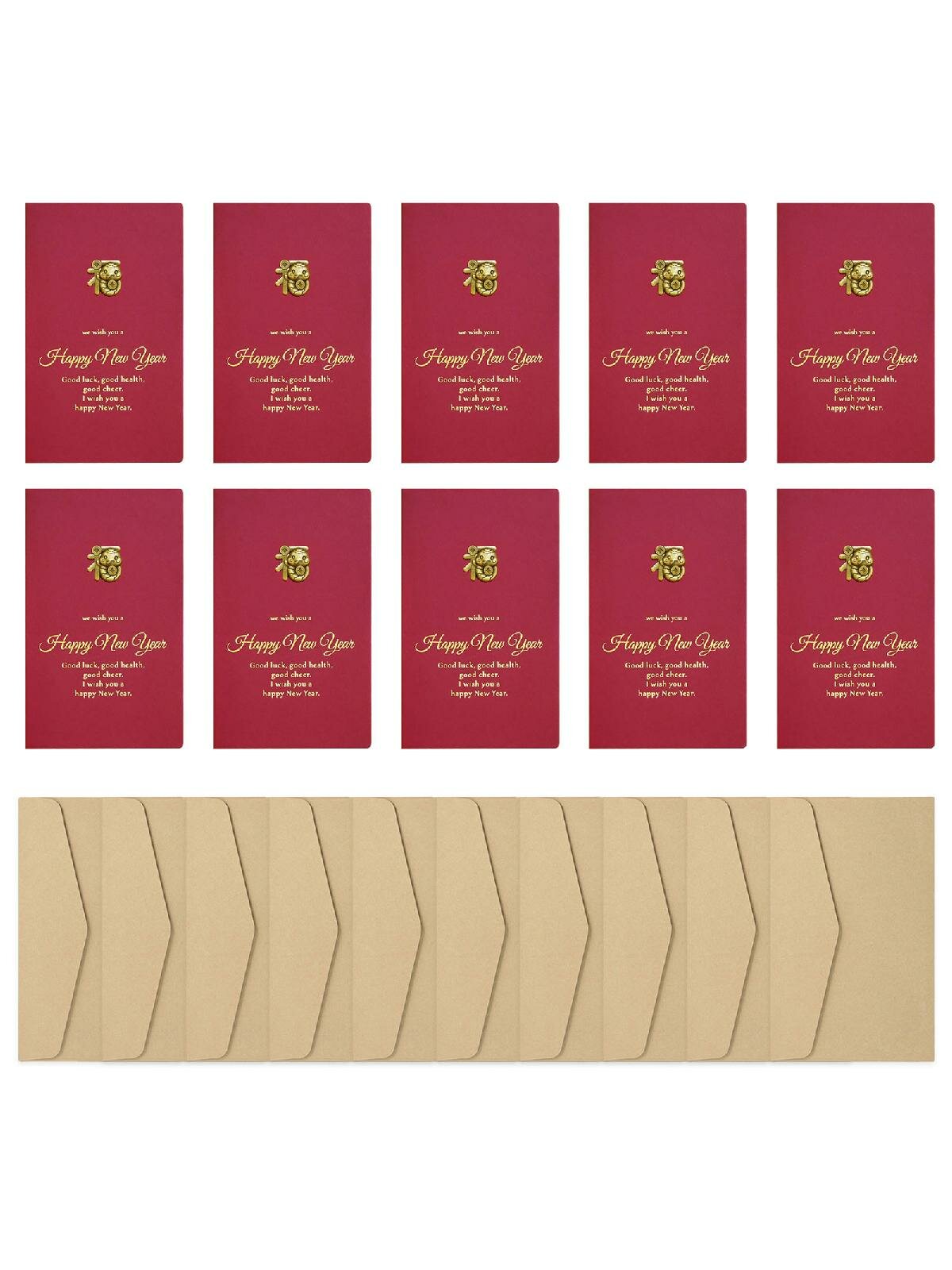 3D Поздравительная открытка 2025 года Змеи с конвертом для друзей-мужчин и женщин