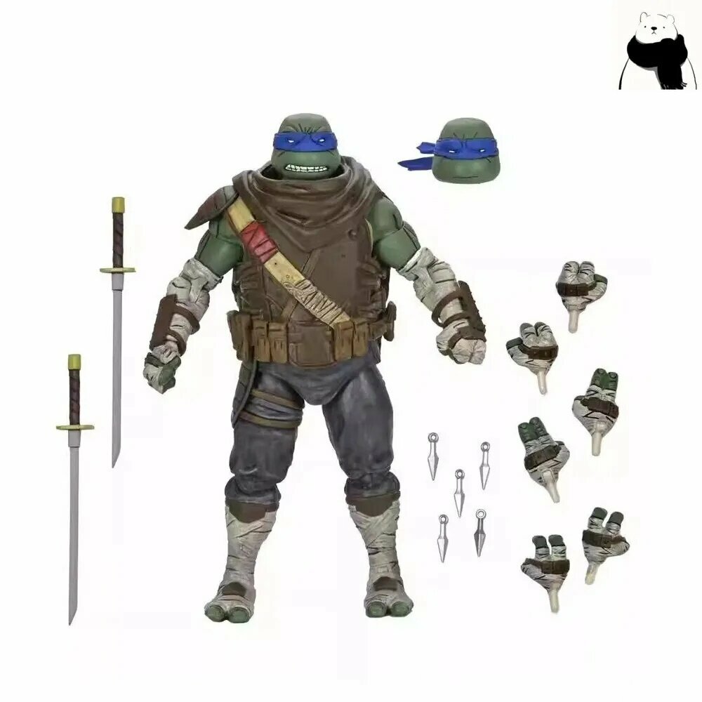 Коллекционная Фигурка Леонардо Черепашки-ниндзя NECA 54312Teenage Mutant Ninja Turtles The Last Ronin Action Figure Ultimate Leonardo 18 cm
