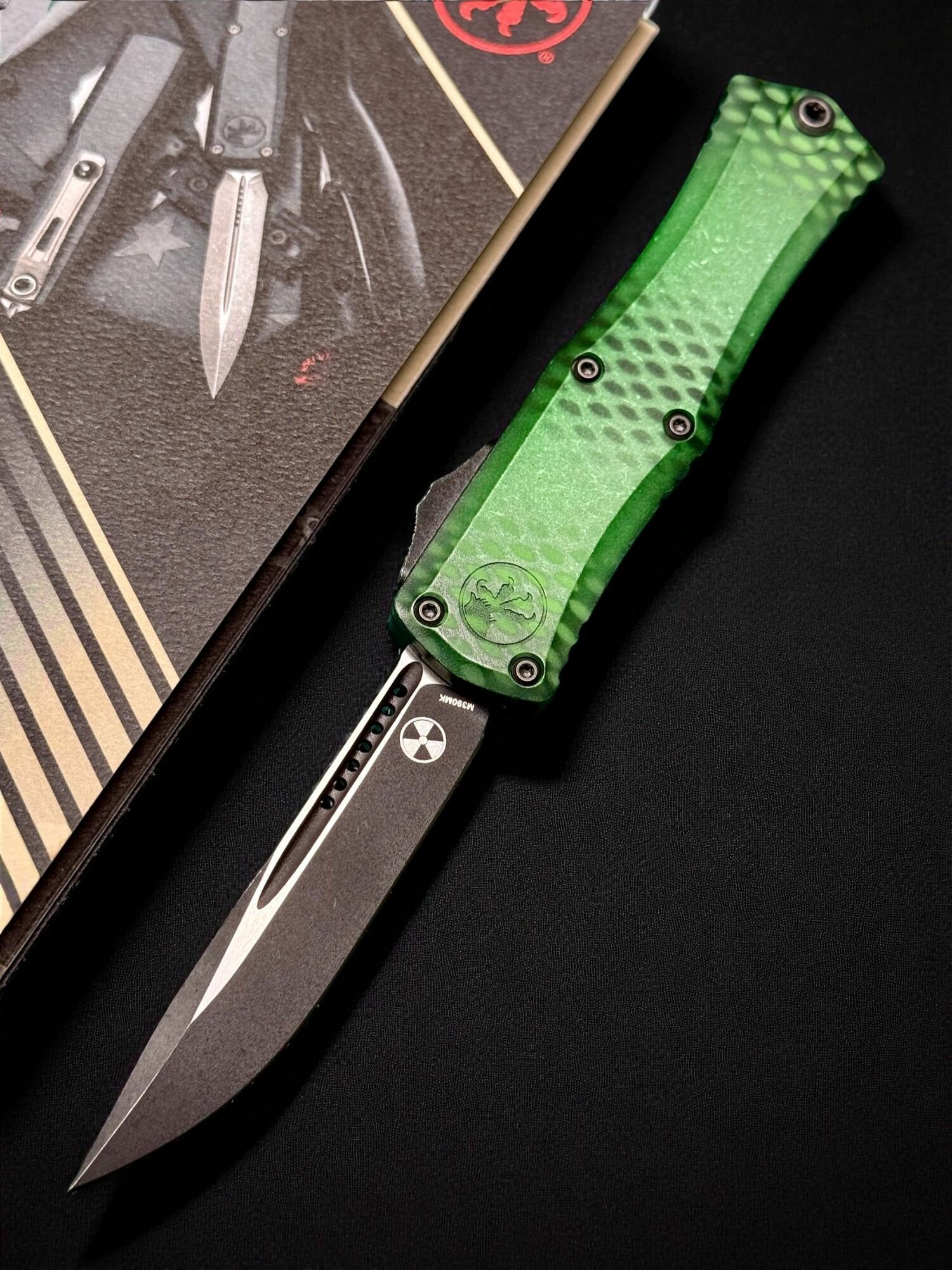Нож складной MicroTech MCT1703M1GRX51S Hera II Mini, Grn X-51