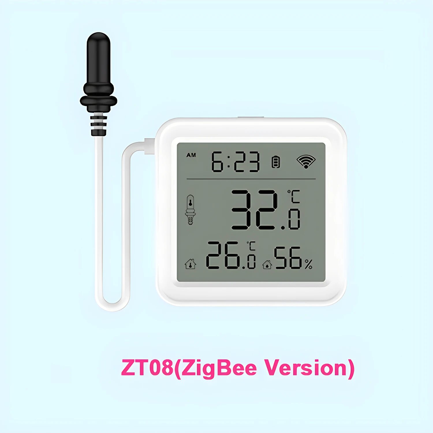 Датчик температуры и влажности Tuya Smart ZT08(ZigBee)