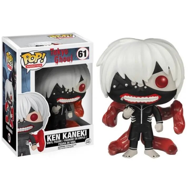 FUNKO POP Токийский Гуль Half-Kakuja Kaneki 465 # Ken Kaneki 61 # экшн-фигурка коллекционные модели игрушки для детей Рождественский подарок, Черный, Унисекс
