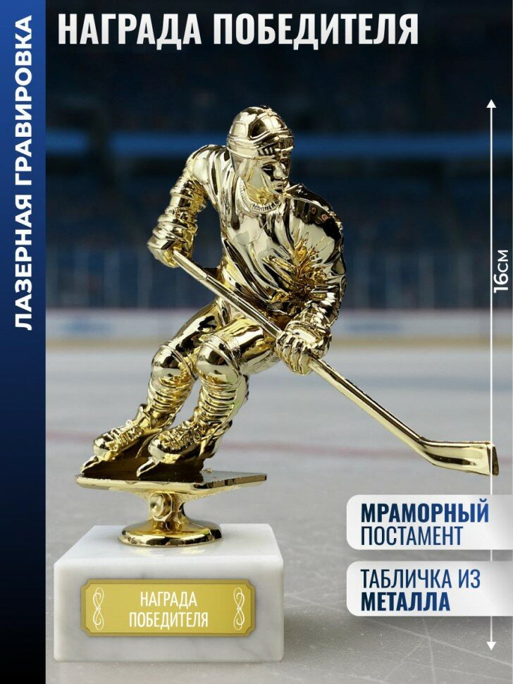 Статуэтка Хоккеист "Награда победителя" (16 см)