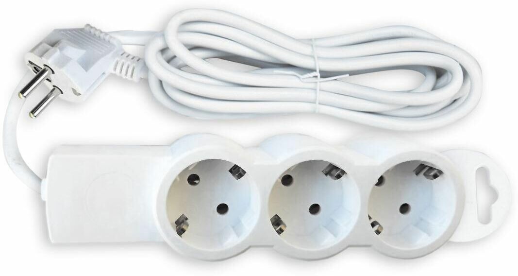 Удлинитель сетевой Mi303CE 3роз* 4,5м белый