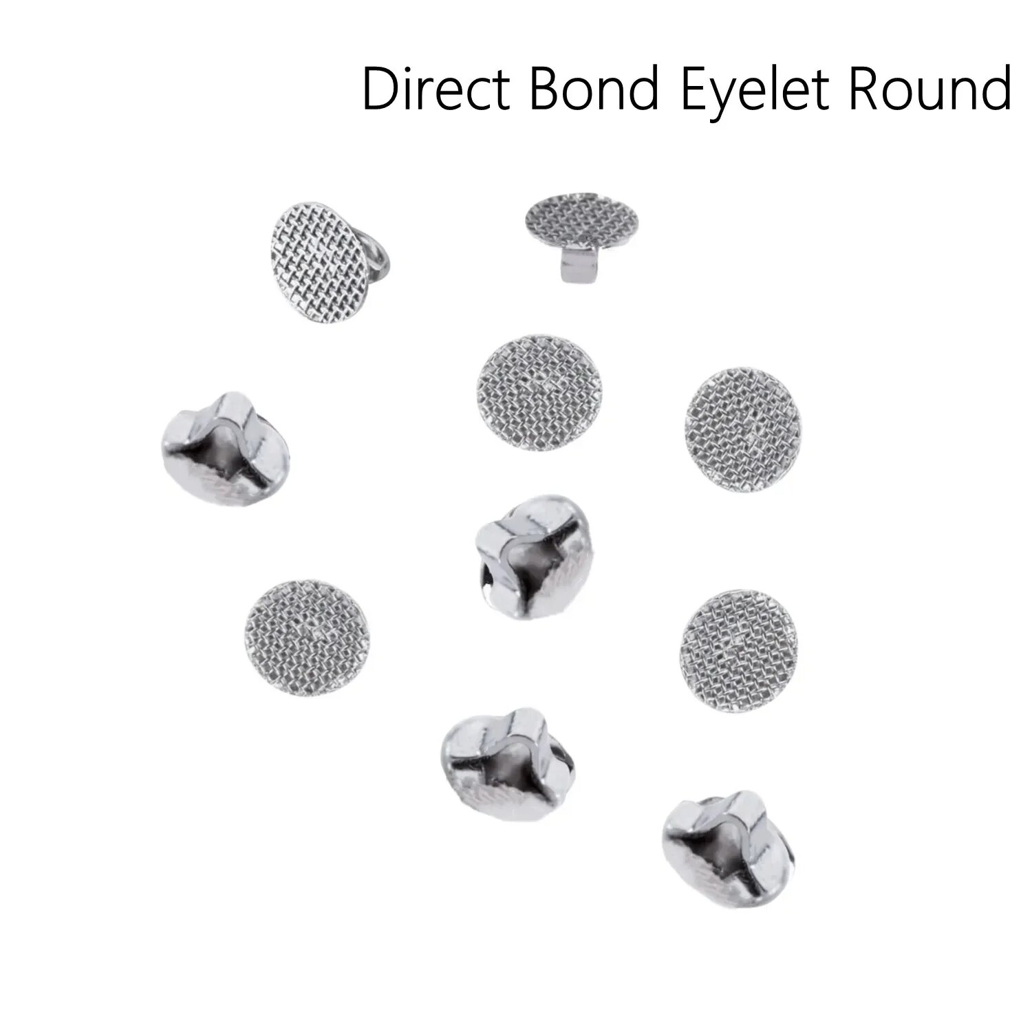 1 упаковка, стоматологическая ортодонтическая лингвальная кнопка, обжимной крючок, E-Eyelet Round