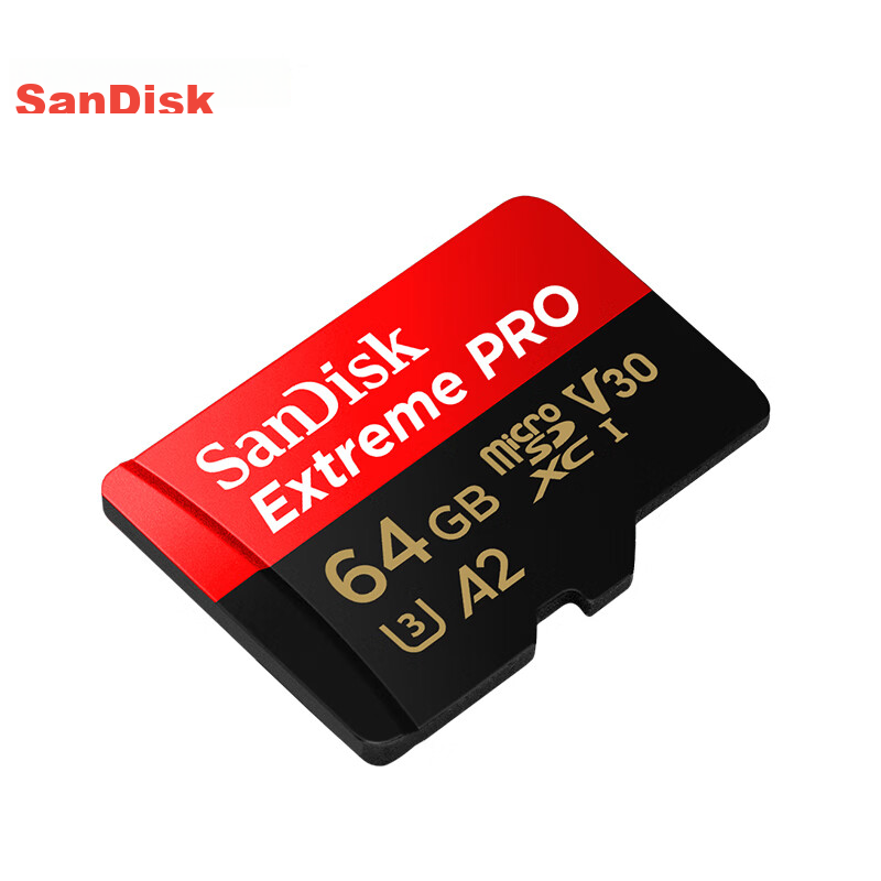 SanDisk 64 ГБ TF MicroSD карта U3 C10 A2 V30 4K сверхвысокоскоростная мобильная версия с скоростью чтения 200 МБ/с