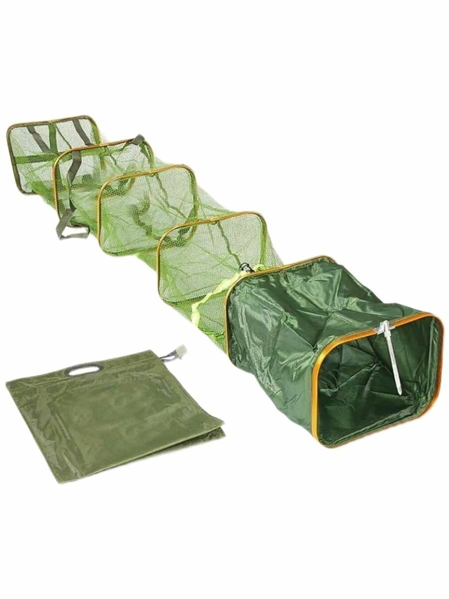 Садок квадратный береговой, прорезиненная250cm. Садок для рыбалки