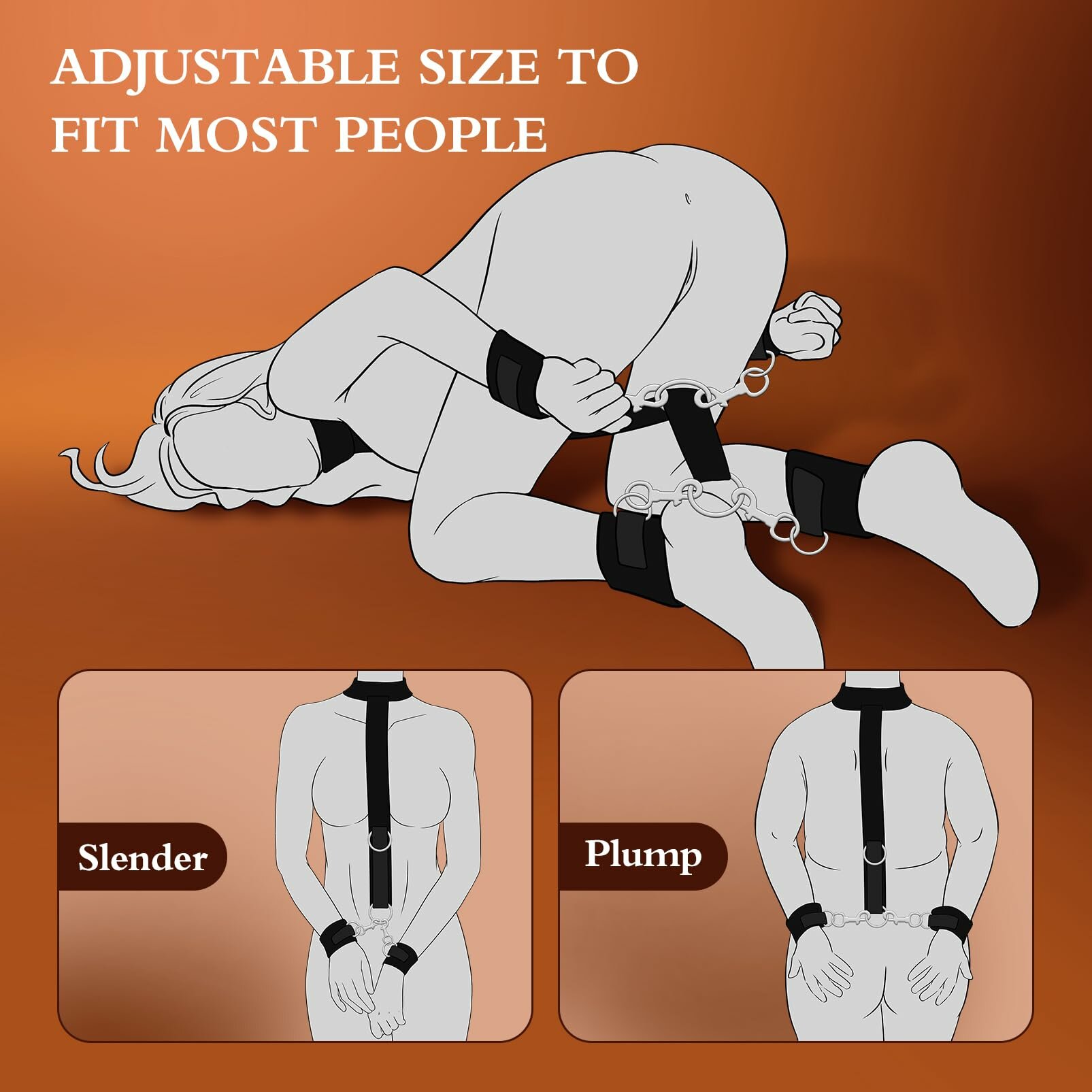 Набор для бдсм игр 18+, интим товары для взрослых