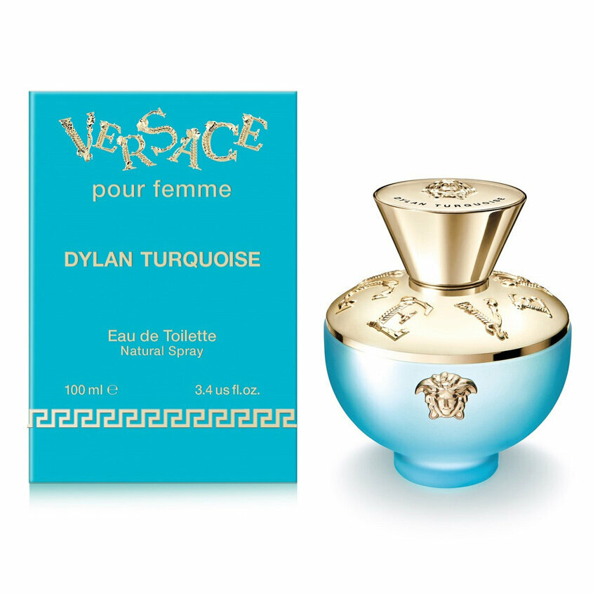 Туалетная вода Versace Dylan Turquoise 100 мл женская, цветочная