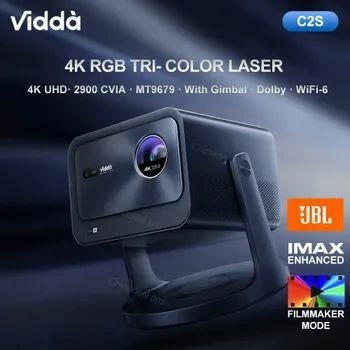 VIDDA Проектор Vidda C2s, DLP, темно-серый