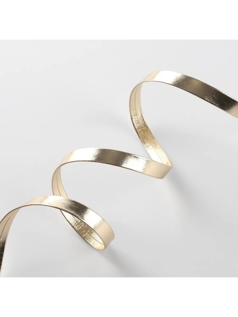 Бежевая кожаная косая бейка 8 мм, 10 м