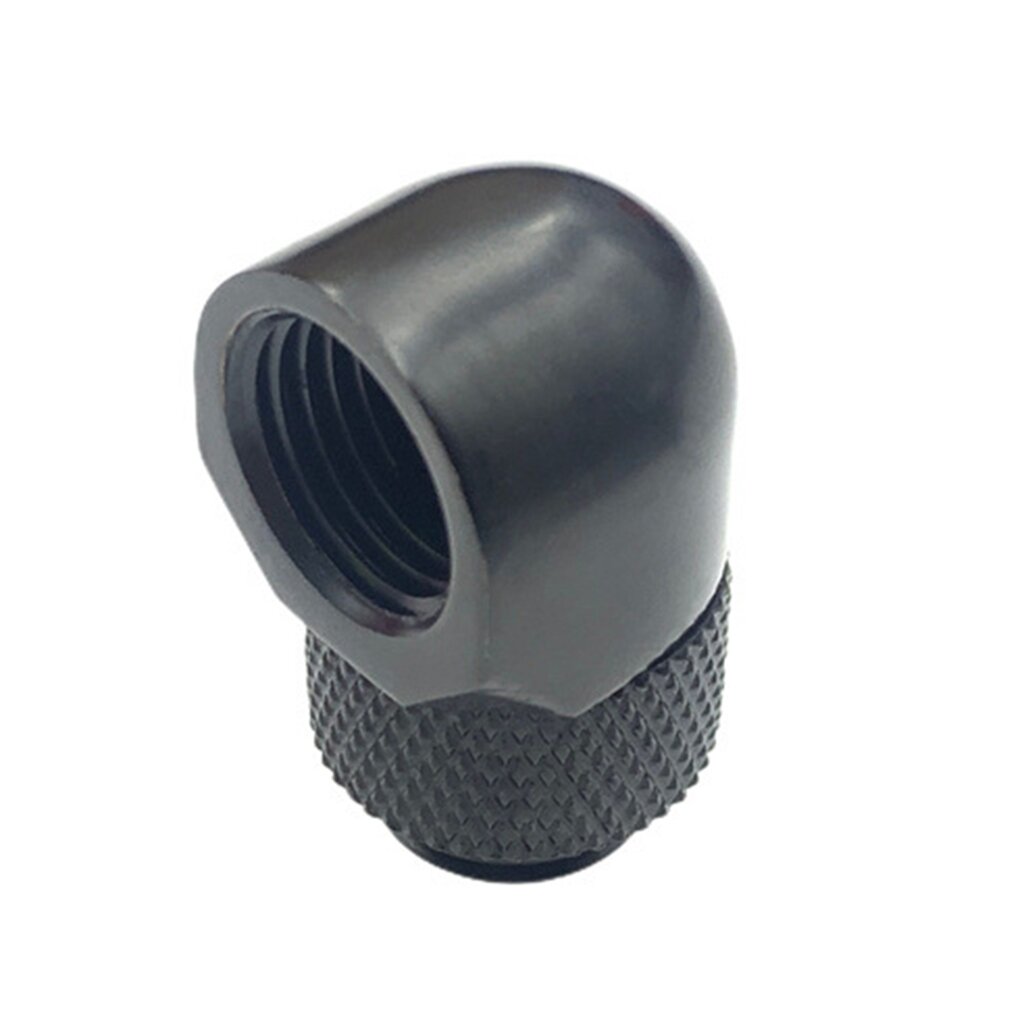 Компьютер с плоской головкой с водяным охлаждением, новый плоский поворотный колено на 90 градусов-черный