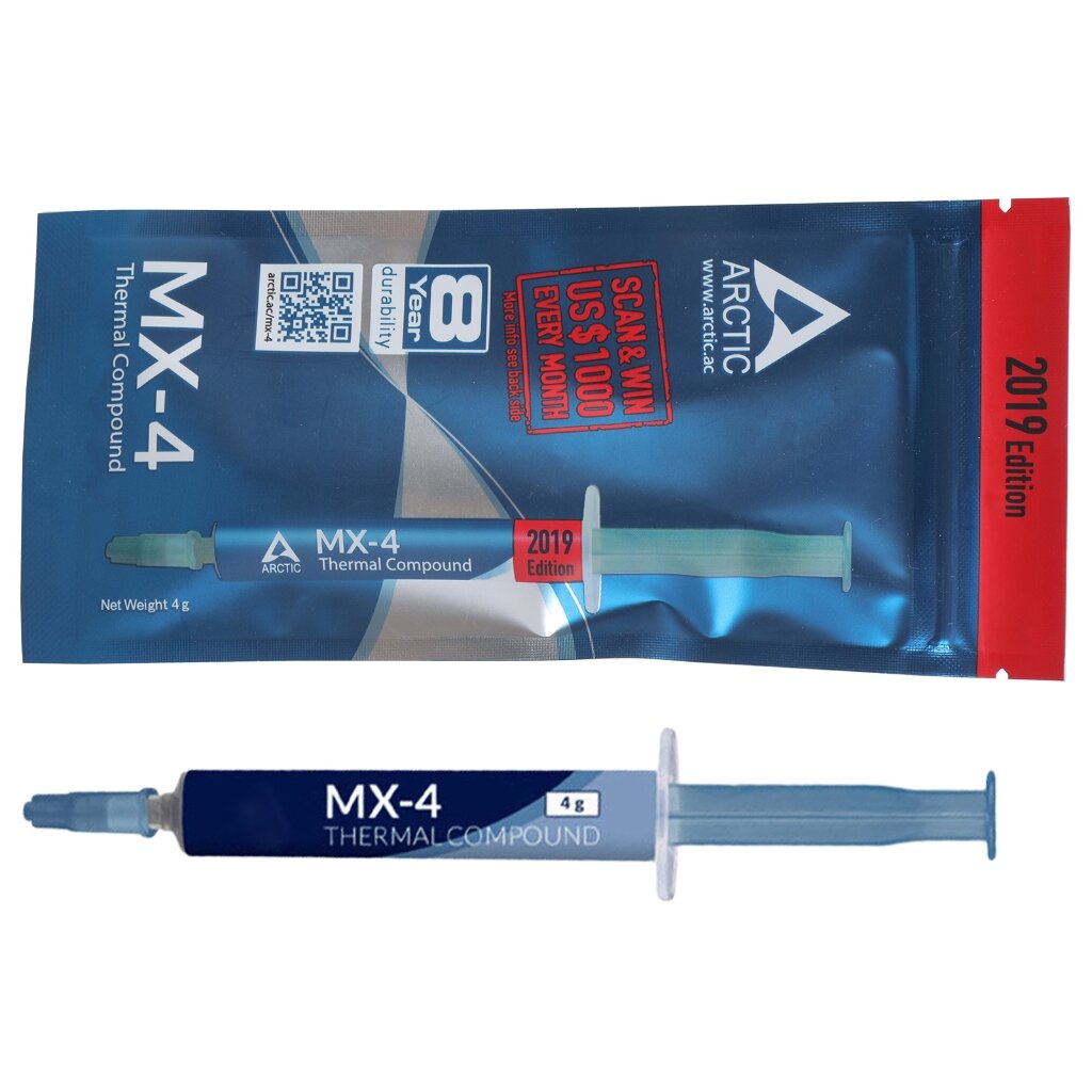 Термопаста MX4 Advanced Cooling Grease Compound 4g Улучшает управление теплом