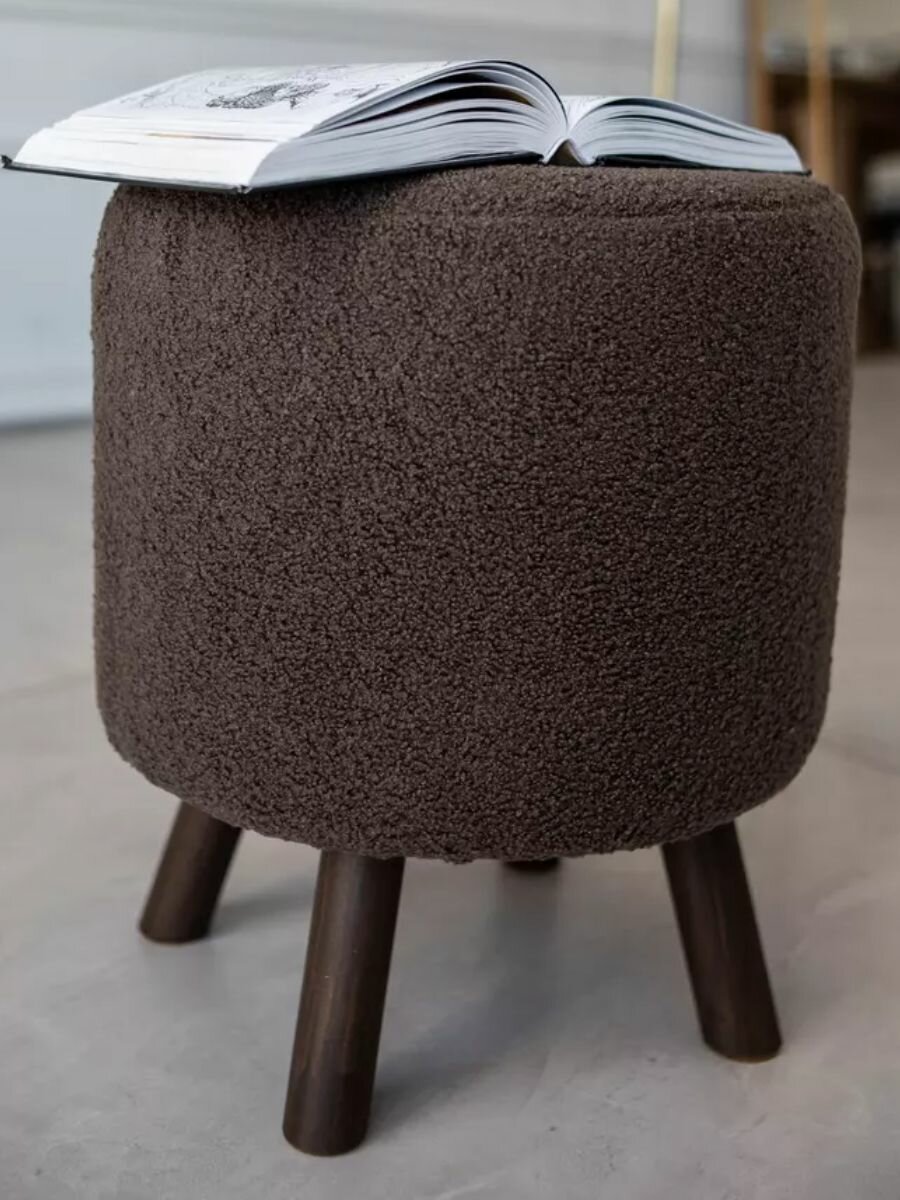 Пуфик в прихожую со съемным чехлом букле