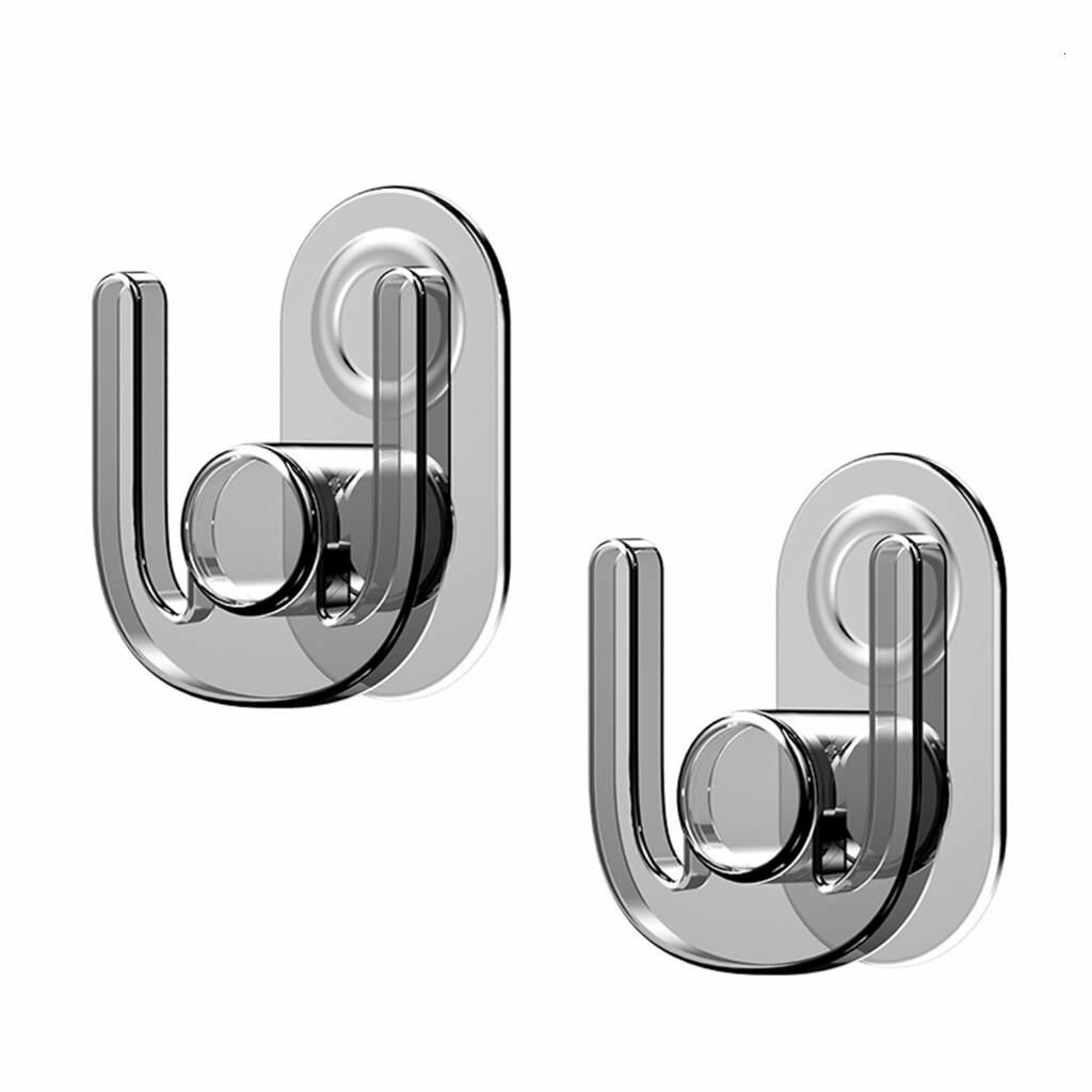 2 вешалки для тапочек в ванной комнате, крючки для обуви-серый