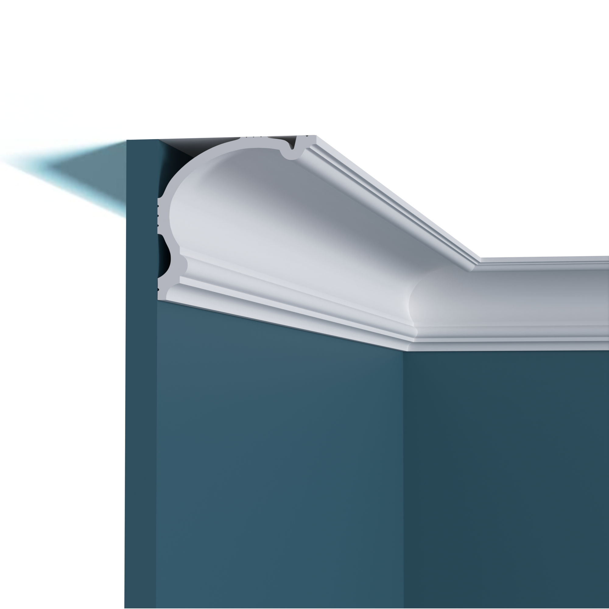 Карниз из дюрополимера P224 Перфект - Плинтус потолочный