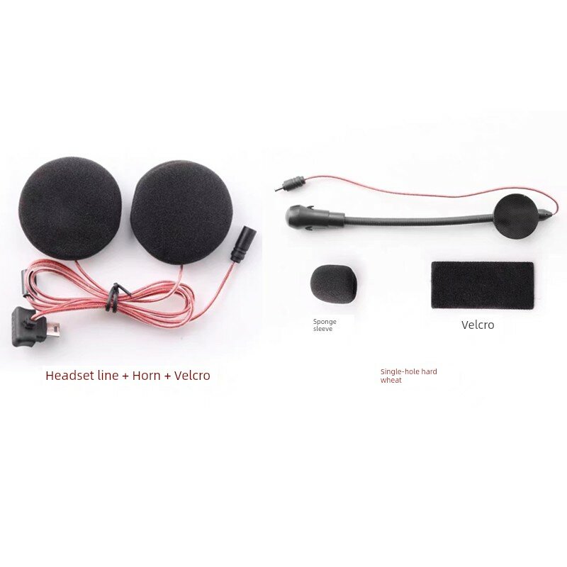 Аксессуары для мотоциклетных шлемов Vitamintong V8S V9S: Bluetooth-гарнитура, наушники с мягким креплением, кабель для