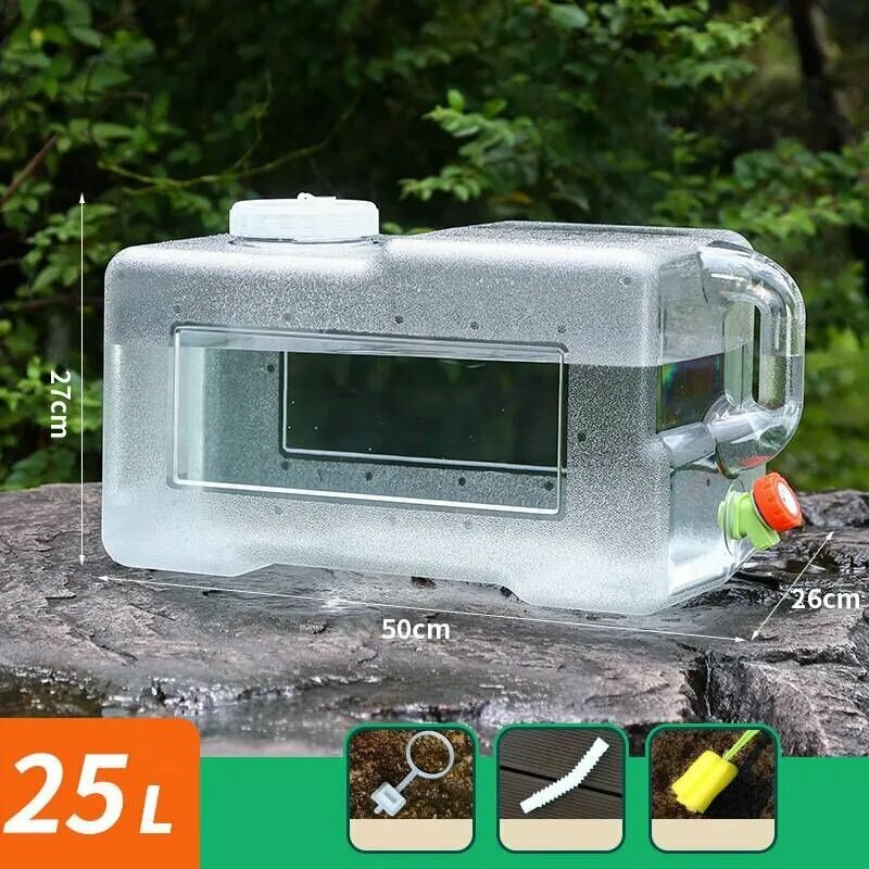 Канистра для воды 25 л пластиковая складная для кемпинга и туризма 50*27*26 см