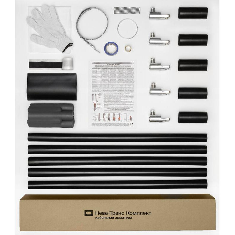 Муфта кабельная концевая наружн. установки 1кВ пкнтпнб 5х(35-50мм) с наконечн, Нева-транс 22020108 (1 шт.)