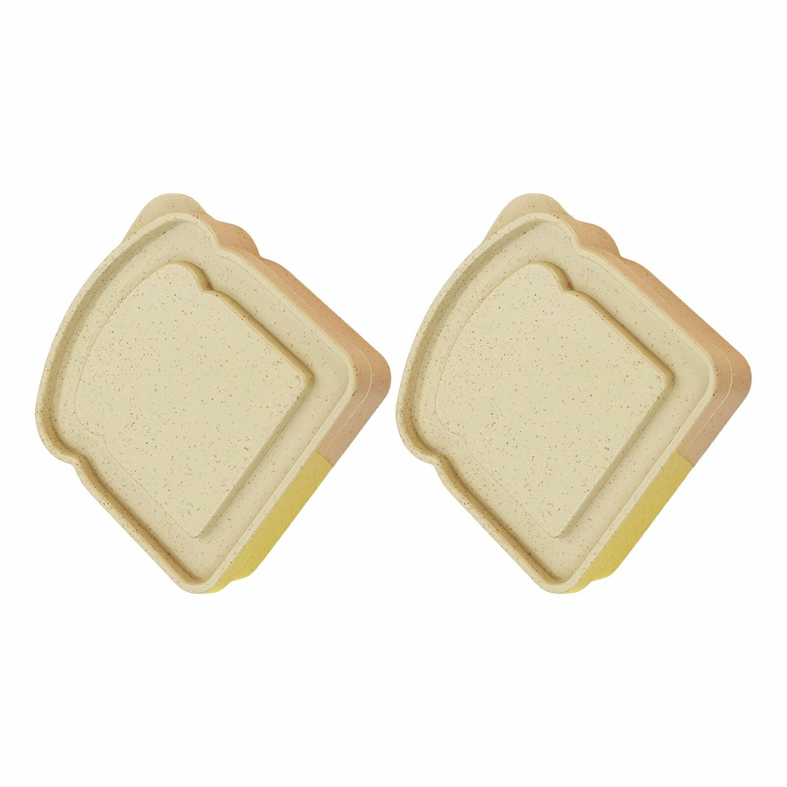 Пластиковый контейнер для сэндвичей в форме тостов с крышкой офиса кемпинга и активного отдыха