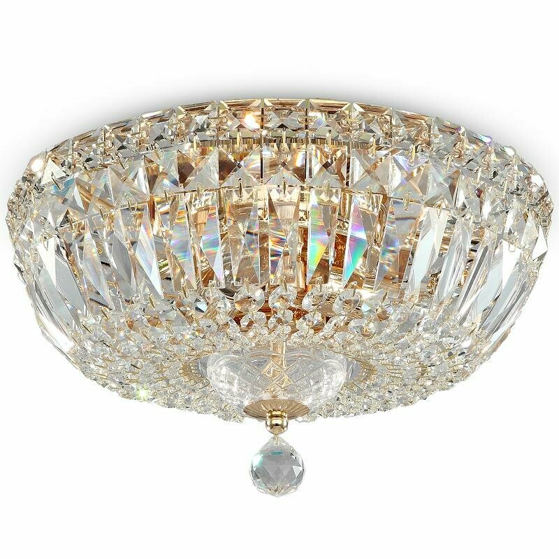 Люстра Maytoni Royal Classic Basfor DIA100-CL-03-G Прозрачная Золото Антик Накаливания Классический