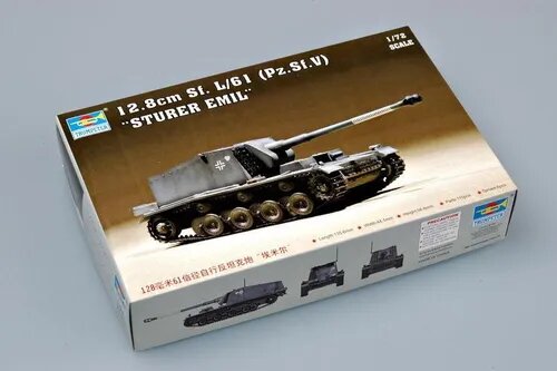 Trumpeter 1/72 07210 12.8cm Sf. L/61 (Pz.Sf.V) Стурес Эмиль Танки