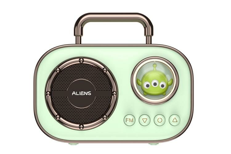 Bluetooth-колонка Disney Dual Band шумоподавляющая с двумя микрофонами, зеленая, три глаза, длительн