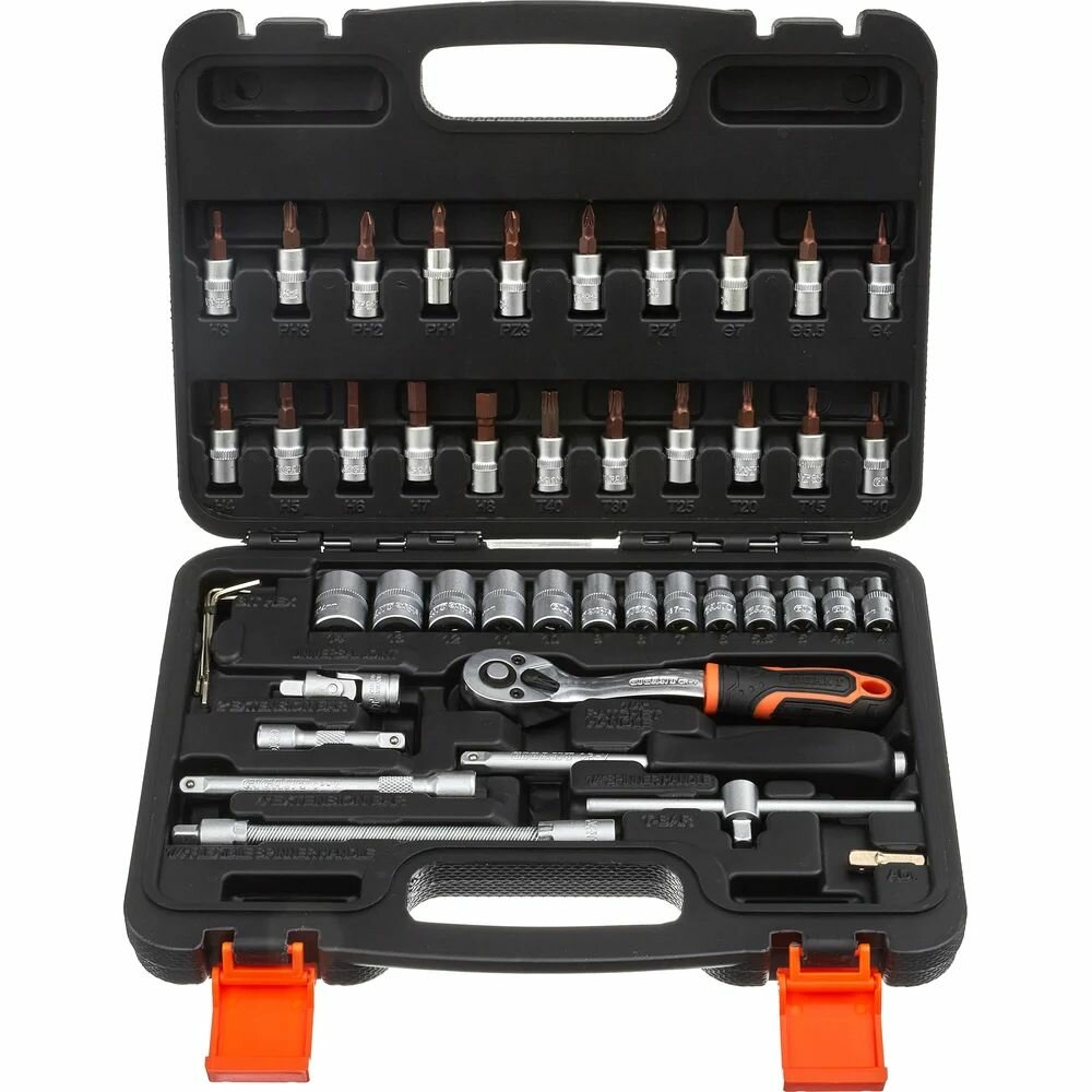 Набор торцевых головок и бит 46 предметов Gigant, Сталь Cr-V, GAS 46