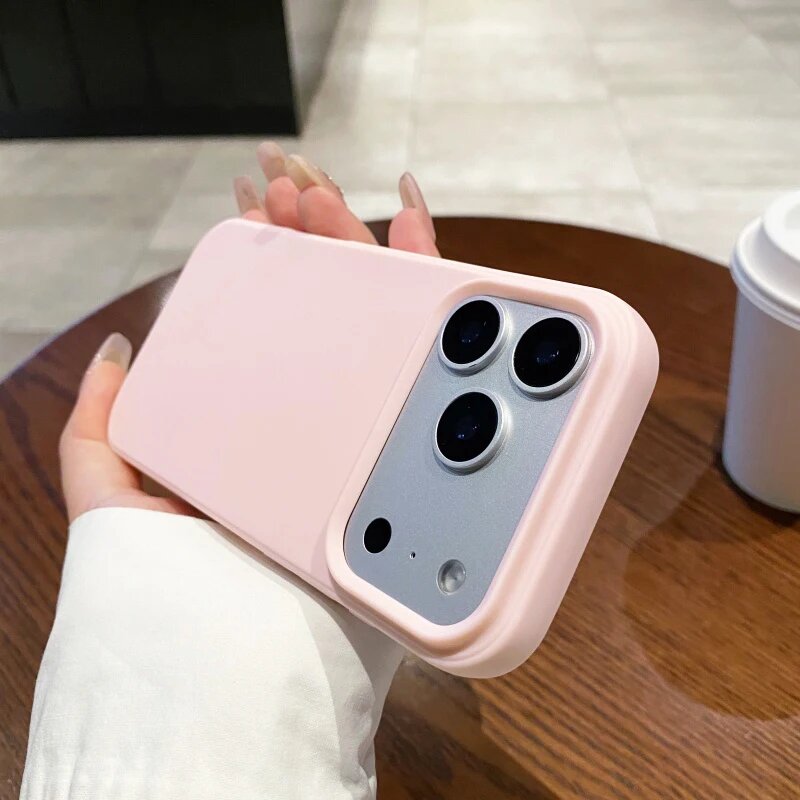 Розовый чехол для iPhone 16 Pro, светло-розовый, силикон